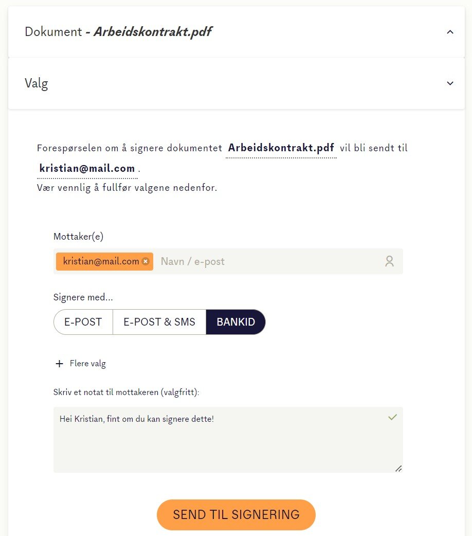 Digital signering - Adminkit
